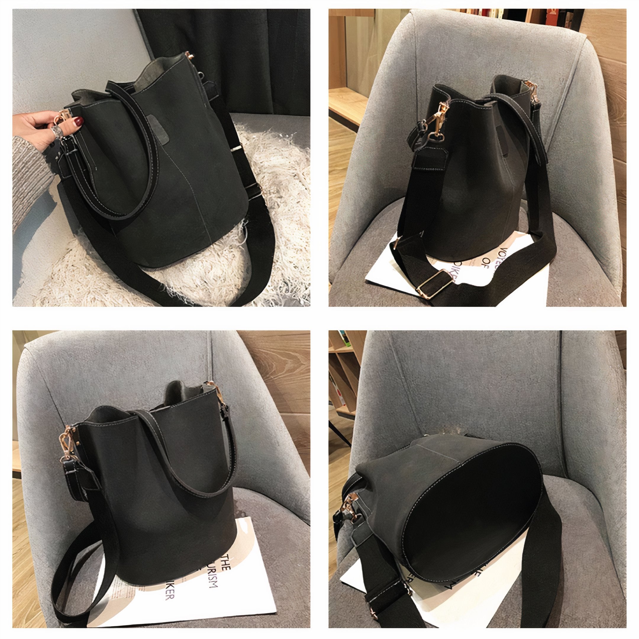 Blake Shoulder Bag -Black | ClaudiaG Collection