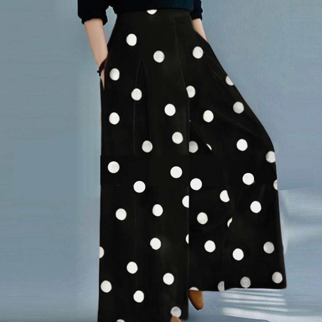 Polka Wide Leg Pants | ClaudiaG Collection