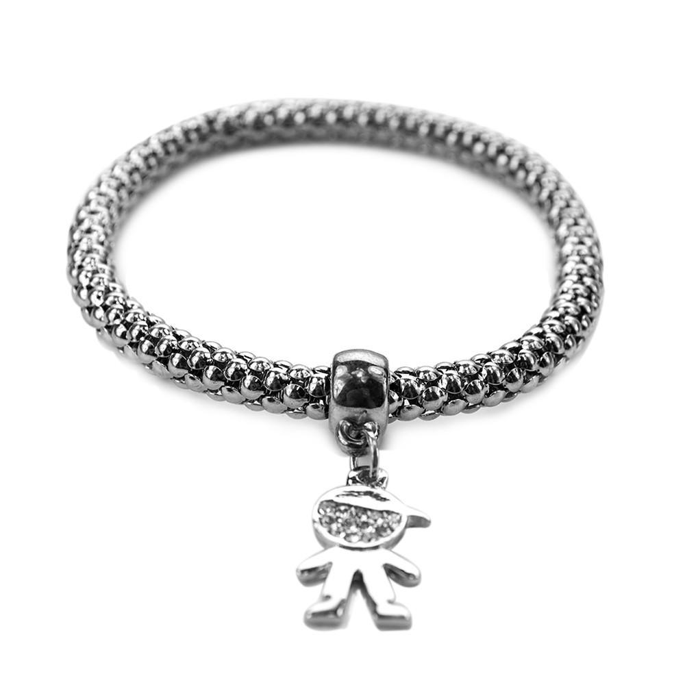 Qidz Bracelet -Boy Silver | ClaudiaG Collection