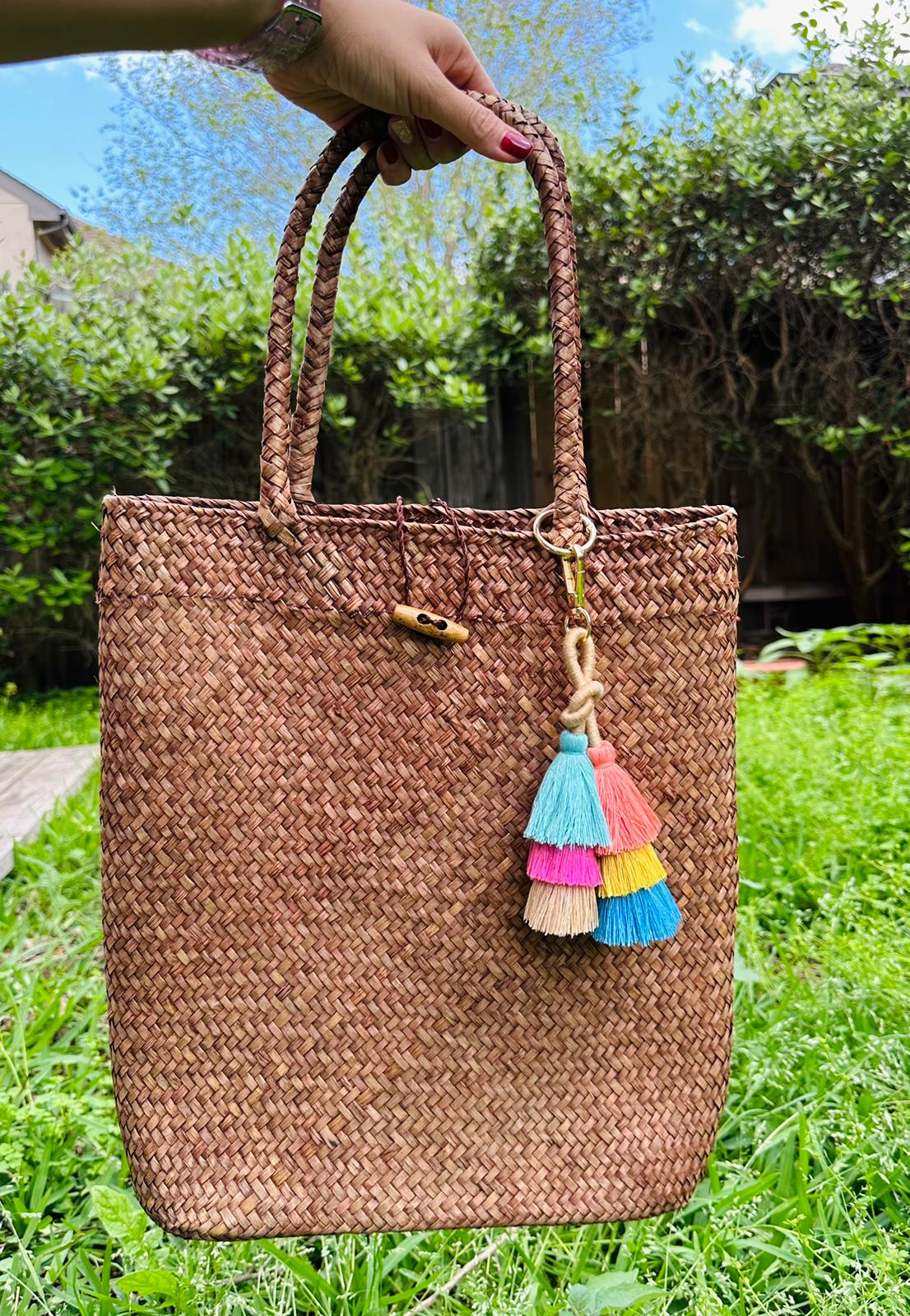 Spring Straw Shopping Bag | ClaudiaG Collection
